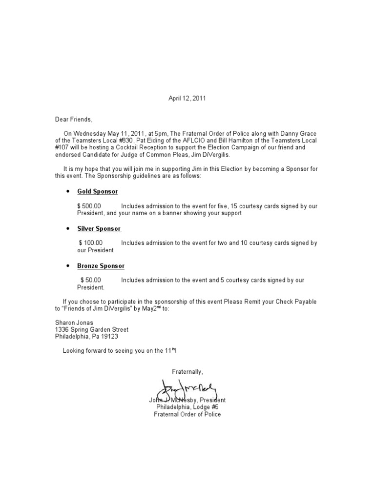 FOP Courtesy Cards | PDF