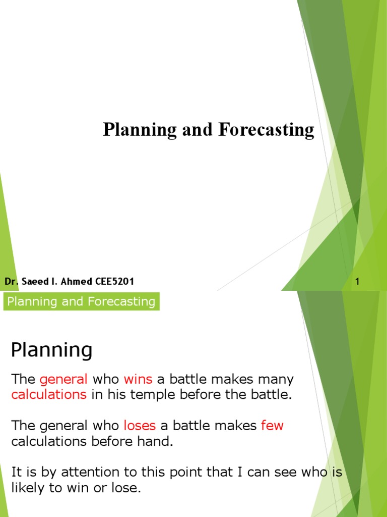 Planning N Forecasting Saeed | PDF | Forecasting | Economies