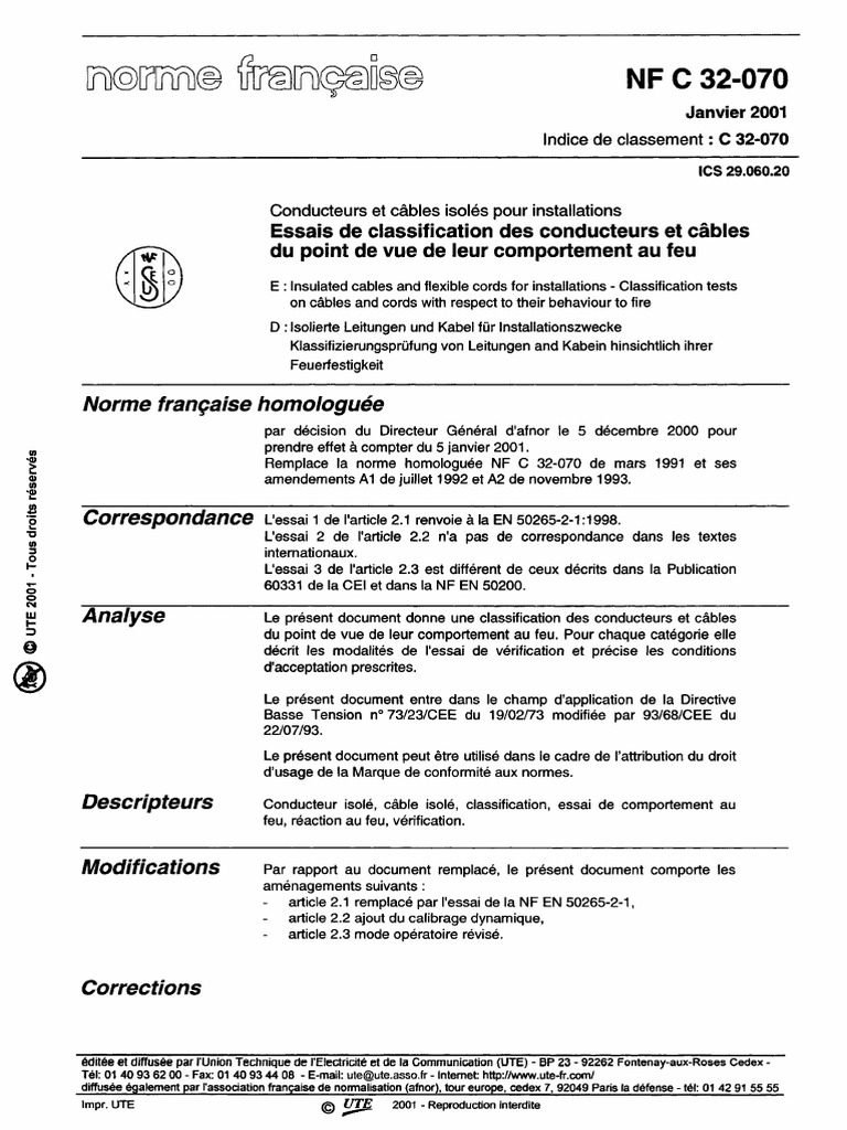 NF C32-070 | PDF