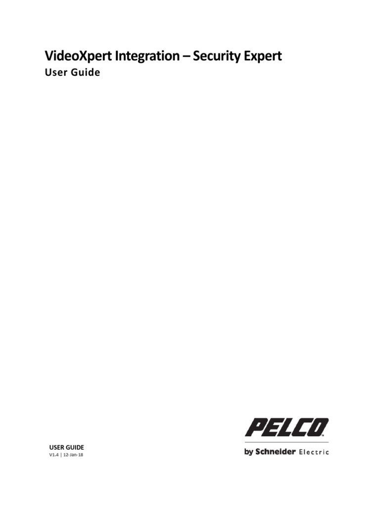 VideoXpert Integration - Security Expert (User Guide) | PDF | Digital ...