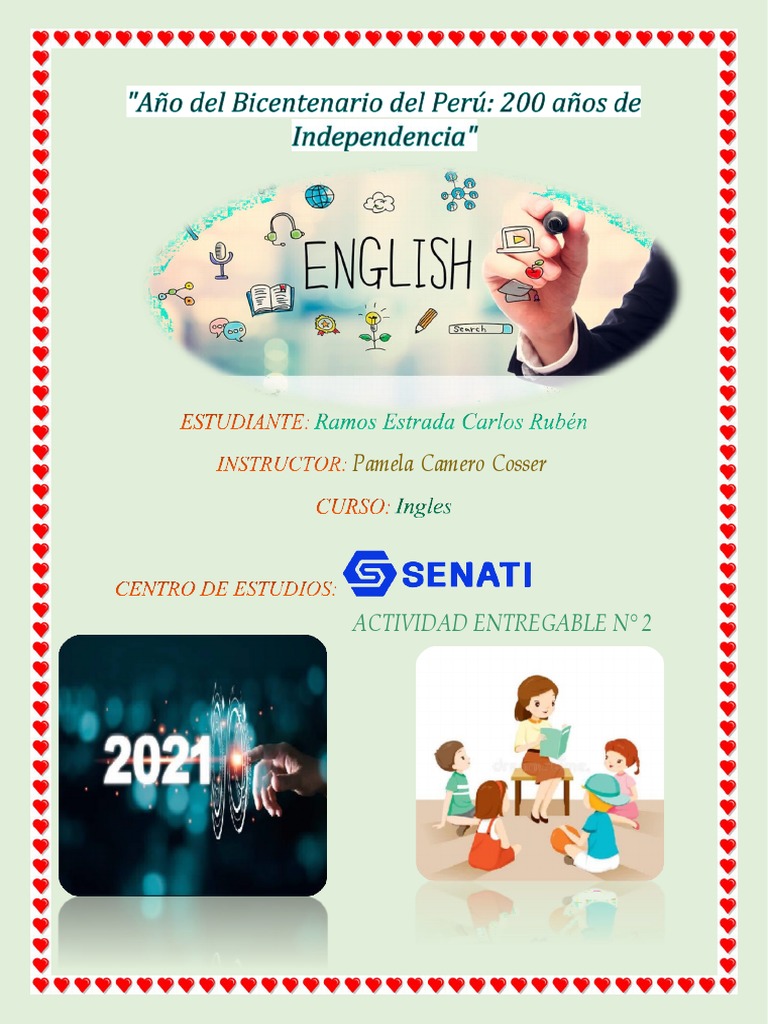 Actividad Entregable 2 - INGLES RAMOS ESTRADA CARLOS RUBEN | PDF ...