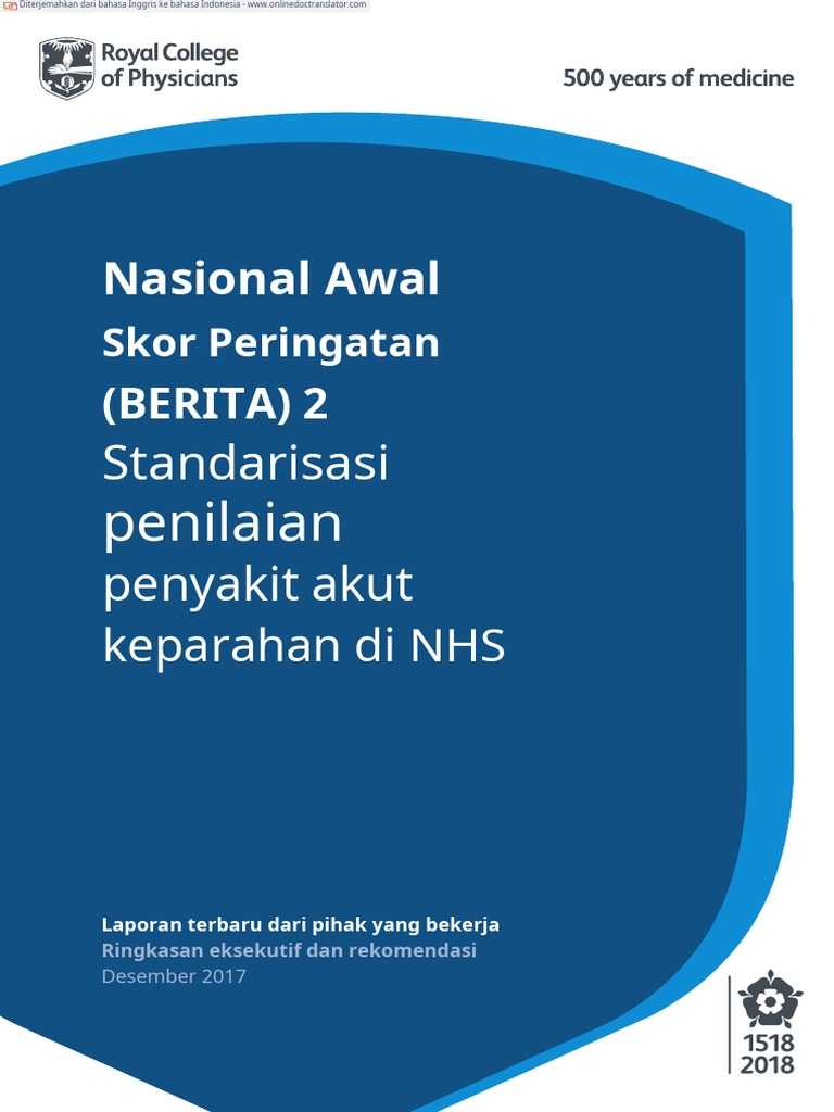 NEWS2 Executive Summary - 0.en - Id | PDF | Sains & Matematika