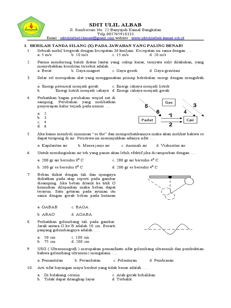 Soal IPA SD | PDF | Sains & Matematika | Dewasa Muda