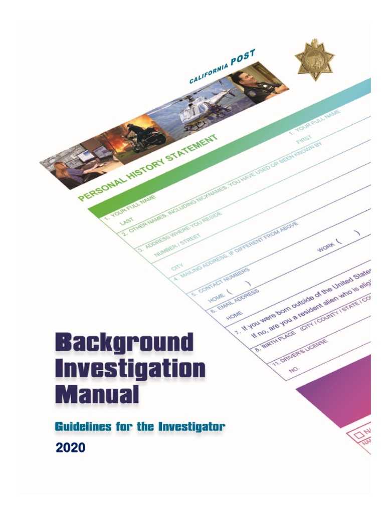 Background Investigation | PDF | Background Check | Regulatory Compliance