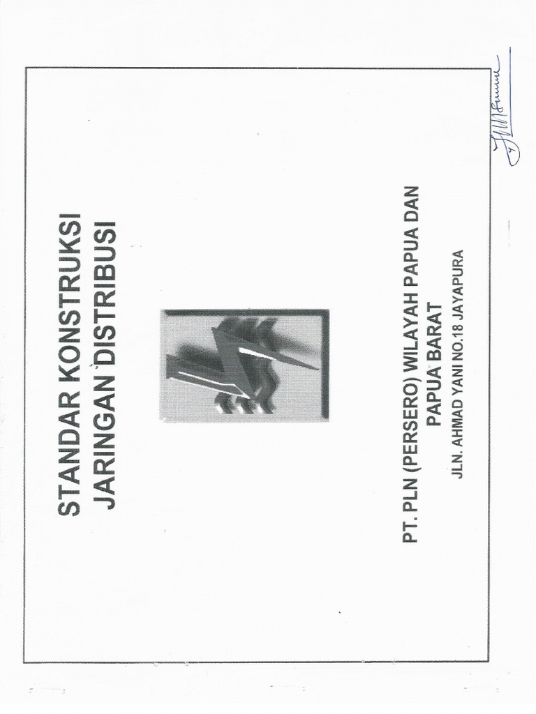 Standar Konstruksi Jaringan Distribusi PT. PLN (PERSERO) WP2B | PDF
