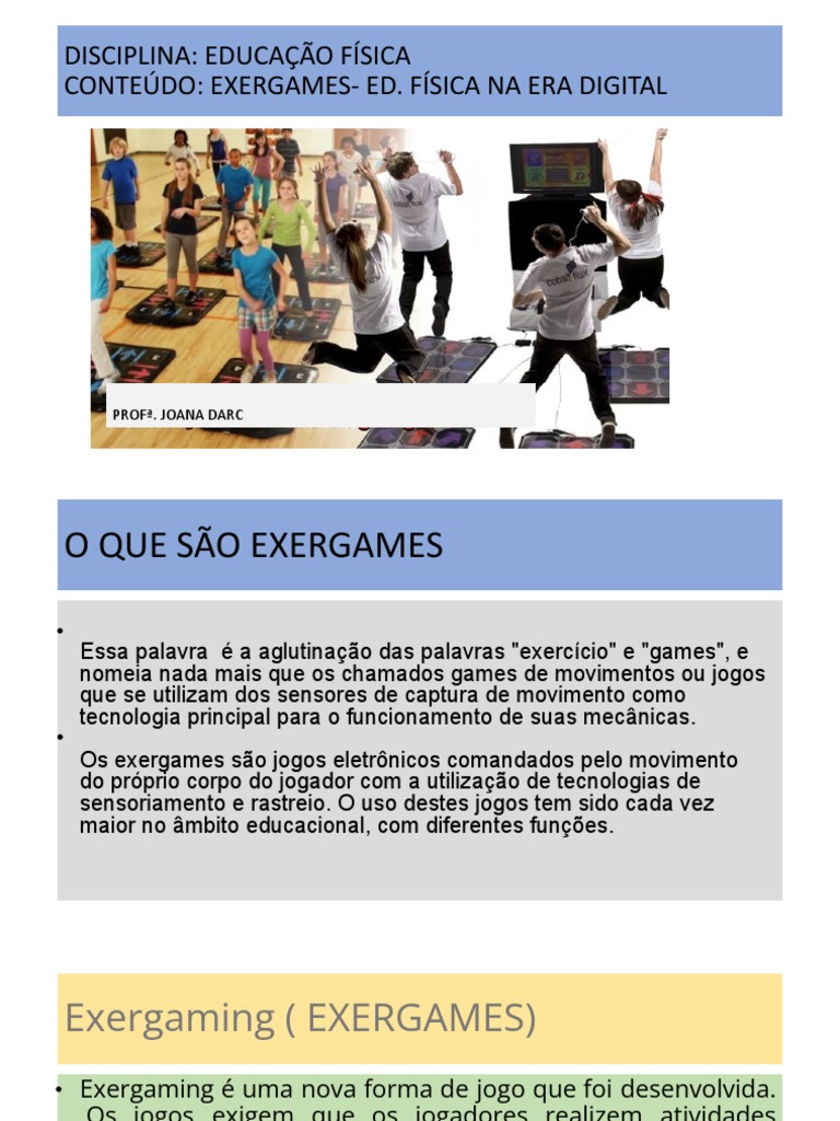 EXERGAMES | PDF | Videogames | Física