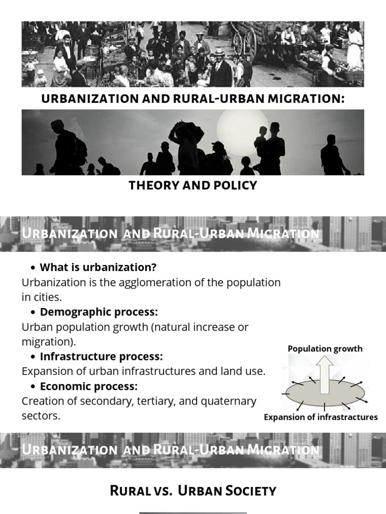 Urbanization and Rural-Urban Migration | PDF | Urbanization | Human ...