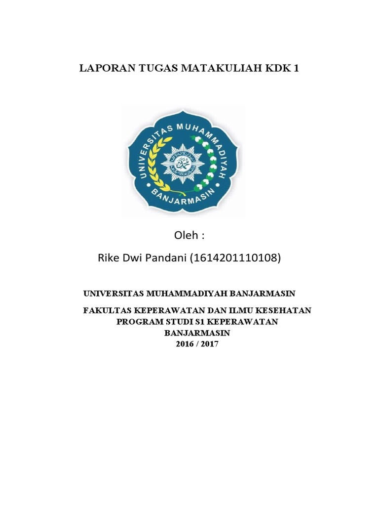 Laporan Tugas Matakuliah KDK 1 | PDF