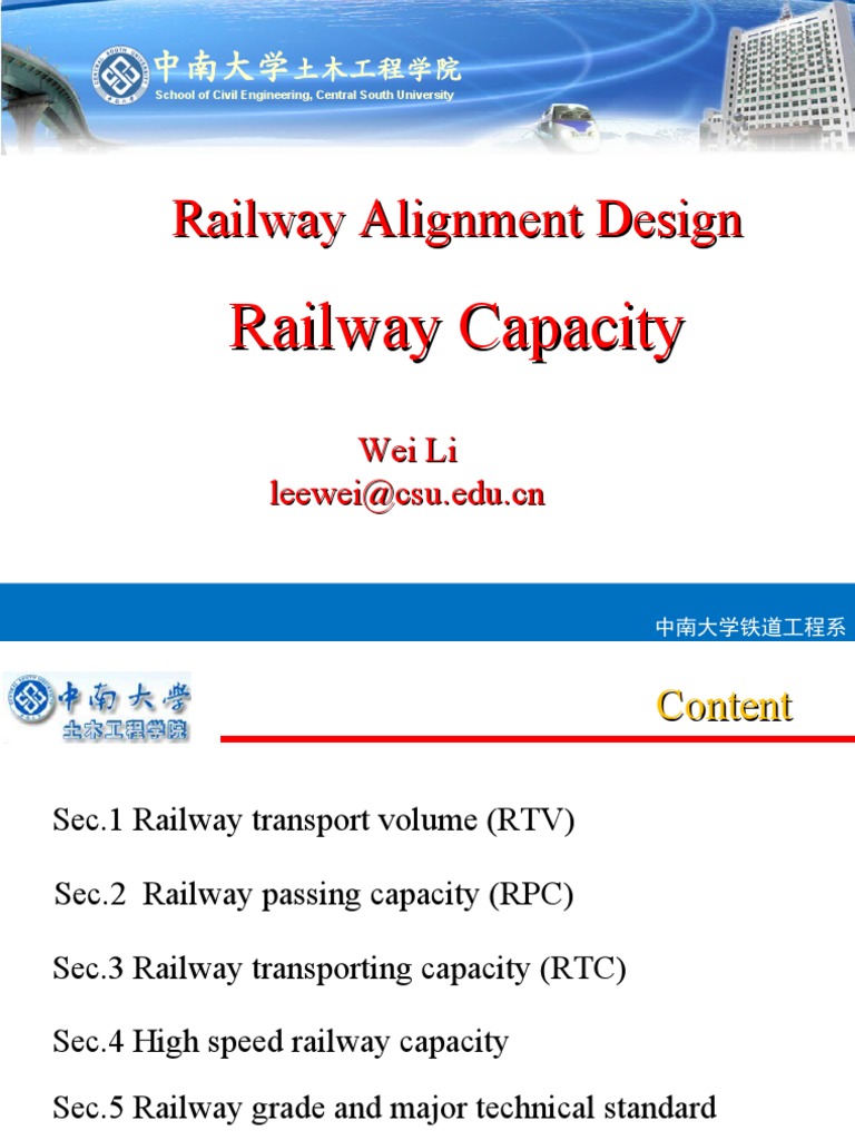 Railway Alignment Design | PDF | Rail Transport | Train