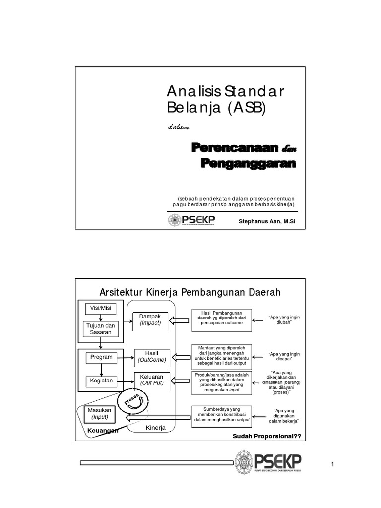 ASB Dalam Perencanaan Dan Penganggaran 20150901 | PDF