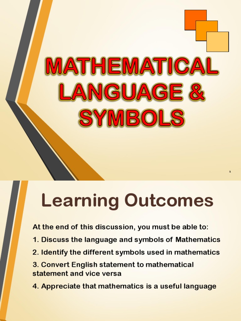 Mathematical Language | PDF | Mathematics | Numbers