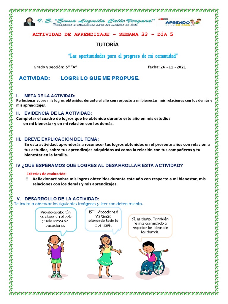 Reconociendo Mis Logros Personales | PDF | Cognición