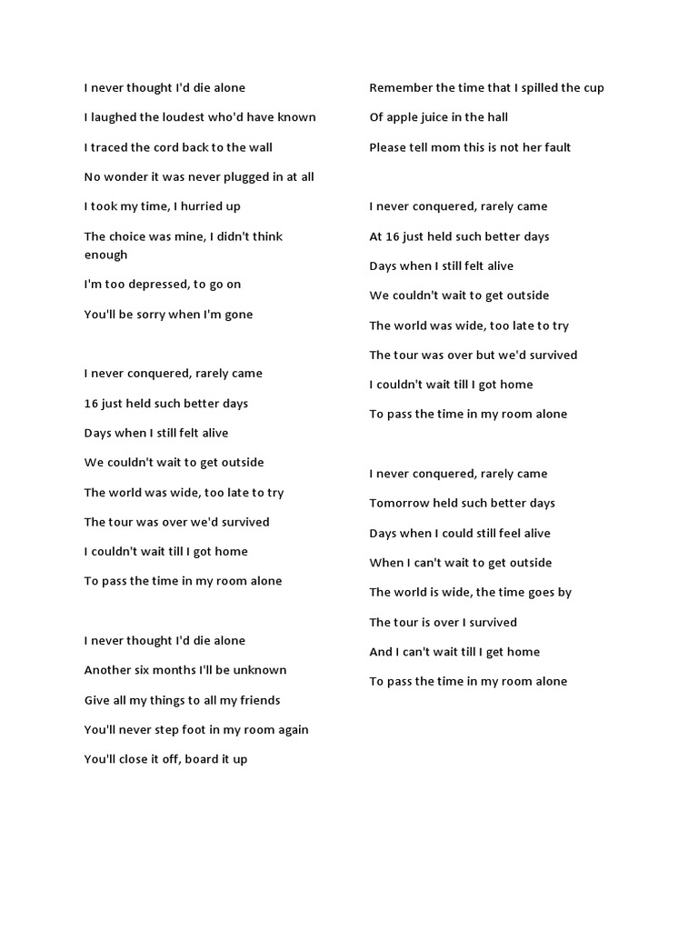 Adam's Song | PDF