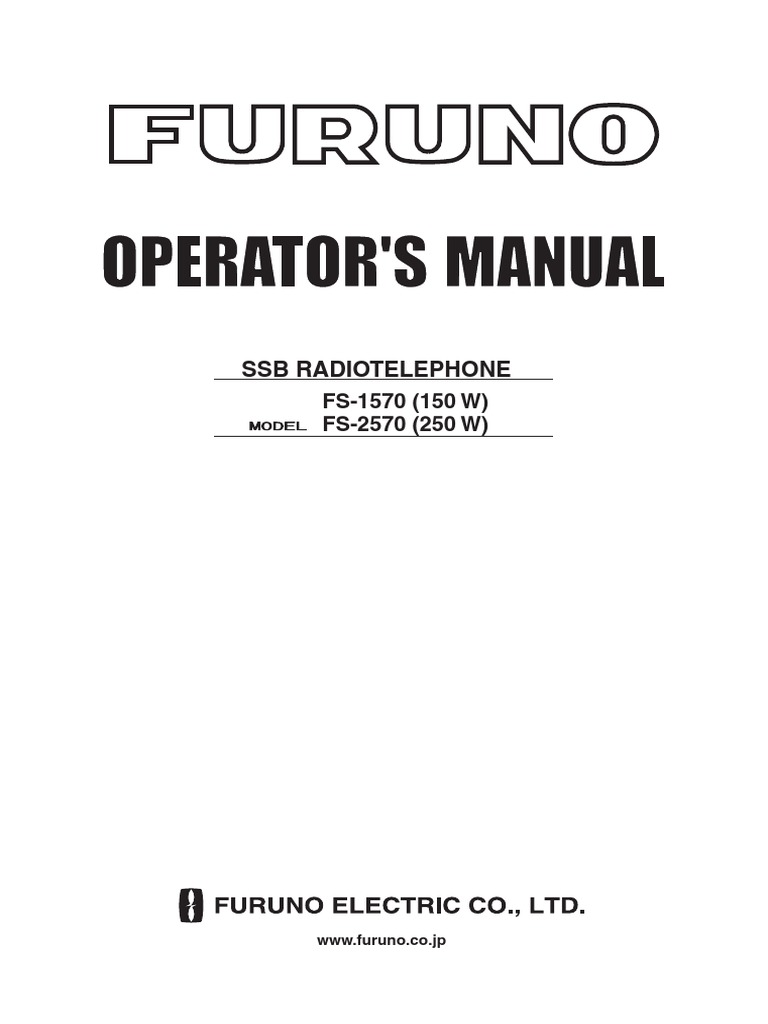 FS1570 FS2570 Operator's Manual F 5-25-07 | PDF | Electronics ...