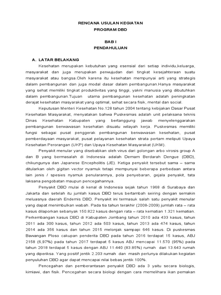 Narasi Ruk DBD | PDF | Kesehatan Holistik