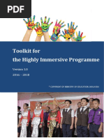 Highly Immersive Programme Overview | PDF | Teaching | Communication