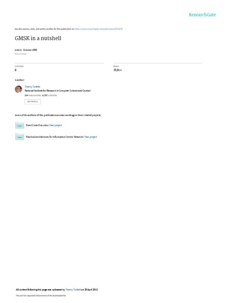 GMSK Modulation PDF | PDF | Modulation | Frequency Modulation