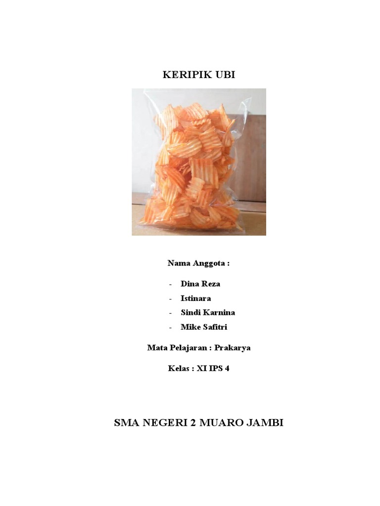Keripik Ubi | PDF