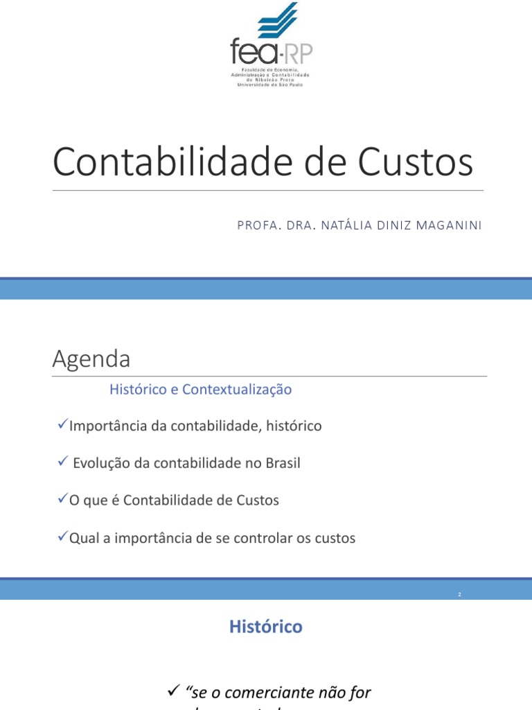 Introdução À Contabilidade de Custos | PDF | Despesa | Contabilidade