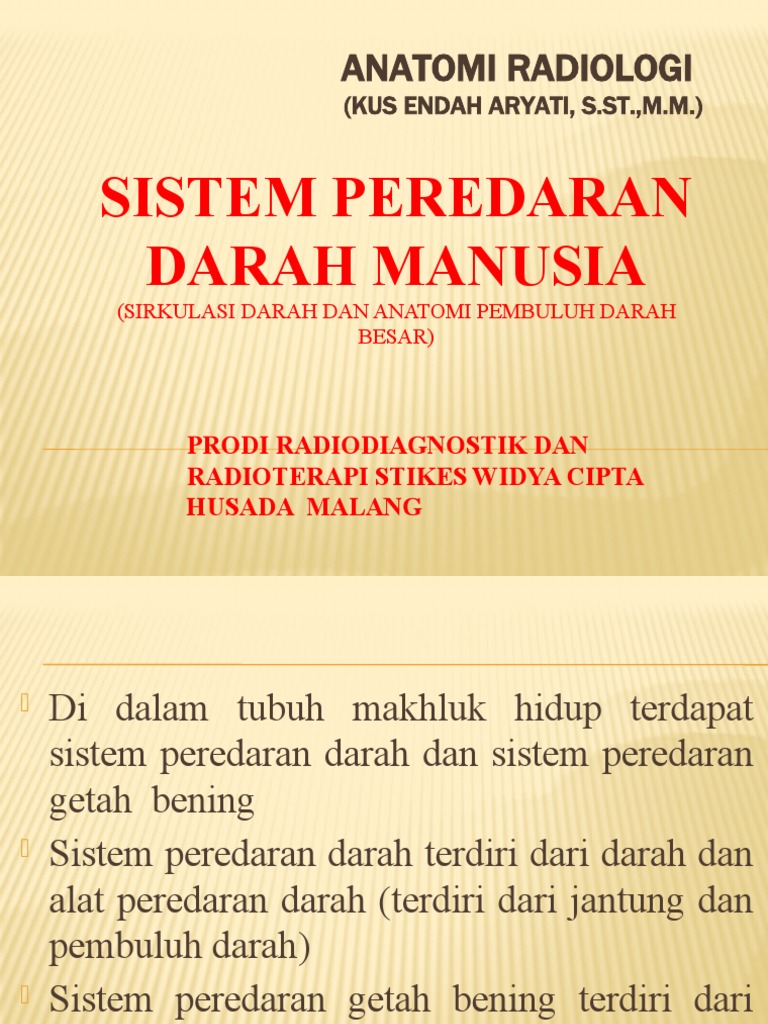 Anrad Sistem Peredaran Darah | PDF