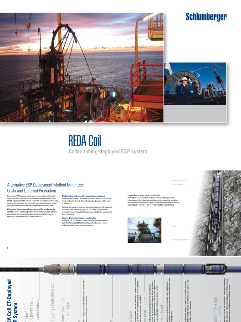 Reda Coil Coiled Tubing Esp BR 1 | PDF | Pump | Casing (Borehole)