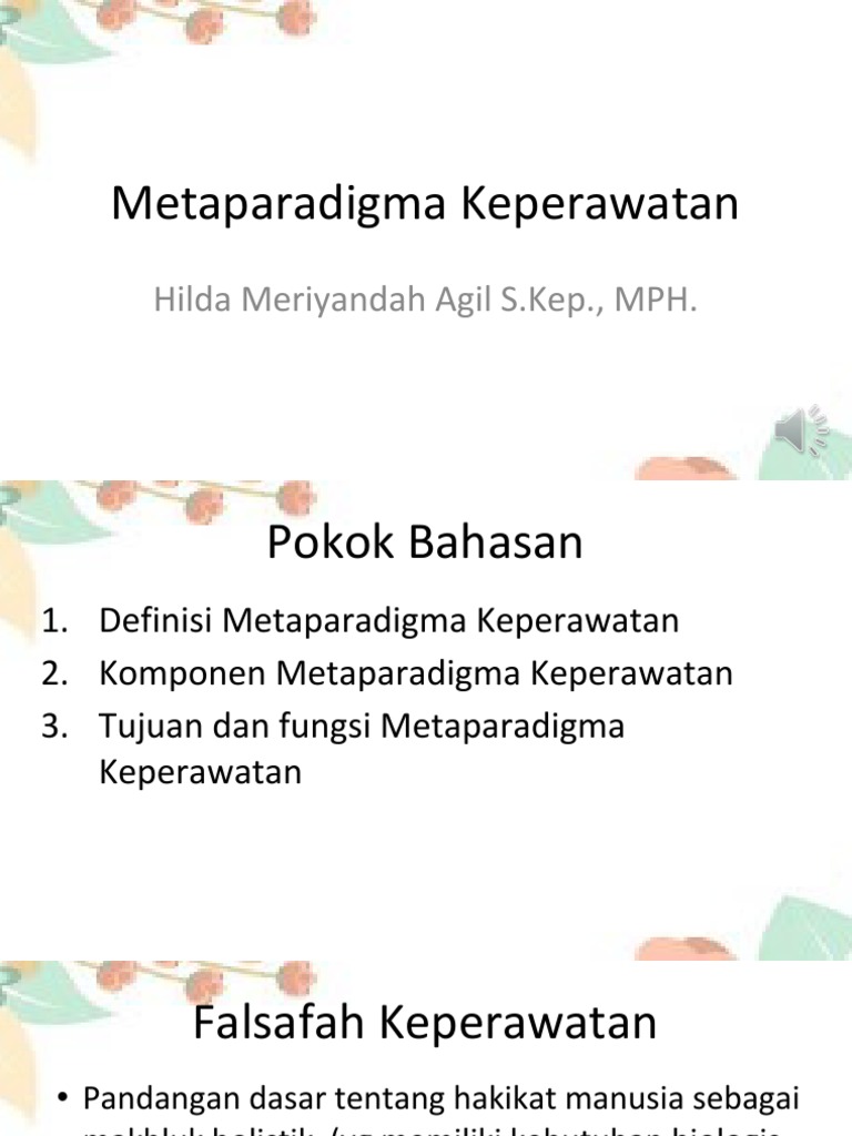 Metaparadigma Keperawatan | PDF