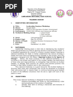 SSG and SPG Leadership Training Proposal and Matrix 2 | PDF ...