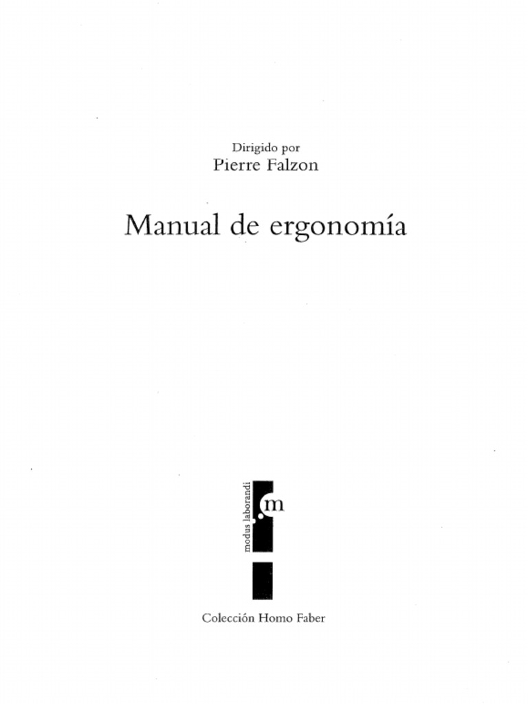 Manual de Ergonomia Pierre Falzon | PDF