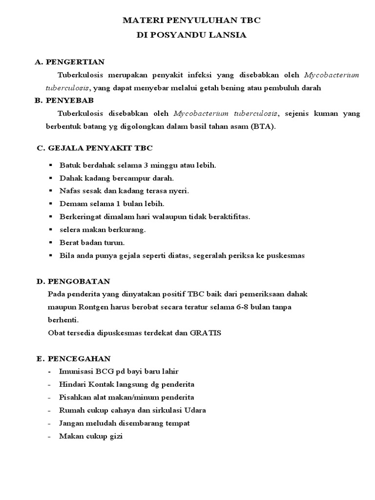 MATERI TBC | PDF