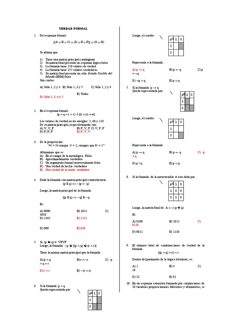Verdad Formal | PDF | Verdad | Lógica matemática