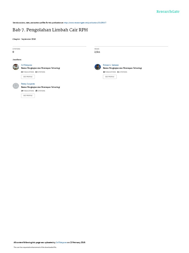 Bab7 Proses IPAL | PDF