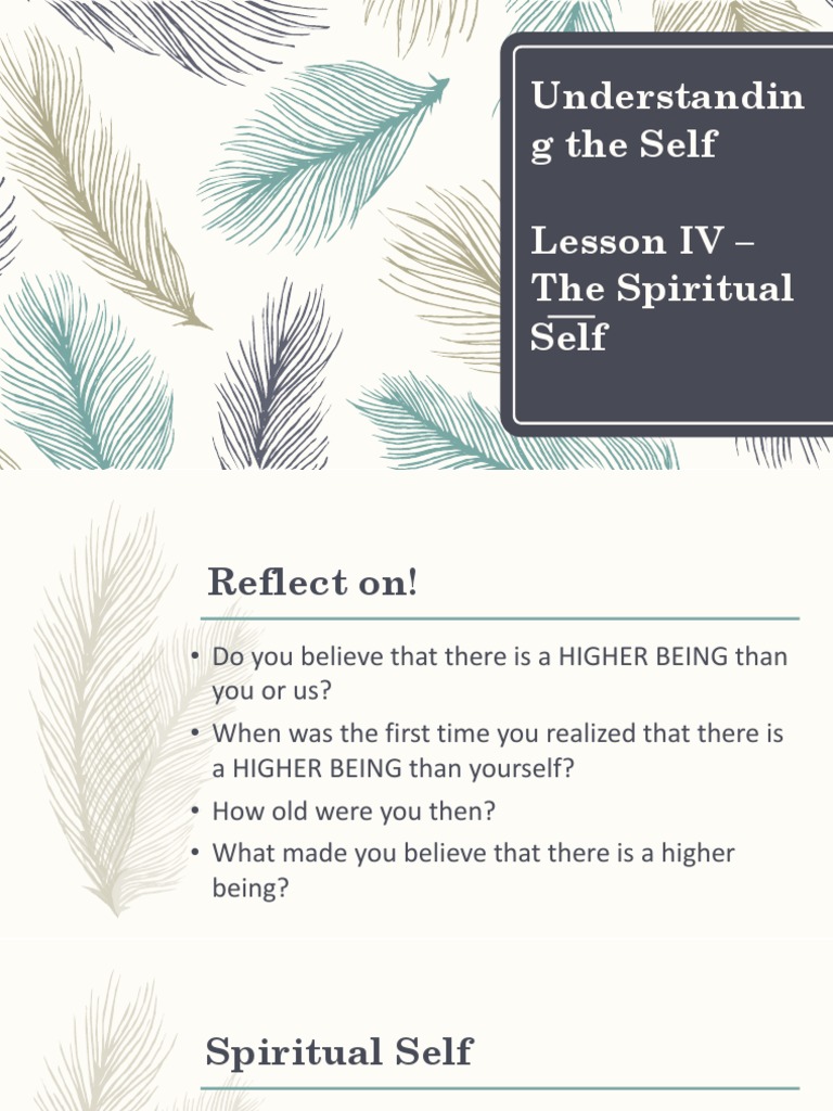 Understanding The Self - Unit II Lesson 4 | PDF | Soul | Rituals