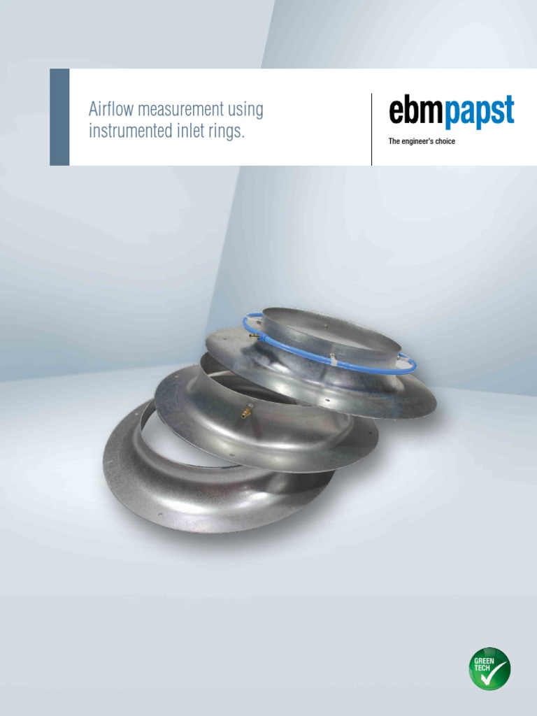 Airflow Measurement Using Instrumented Inlet rings-EBM K Factor | PDF ...