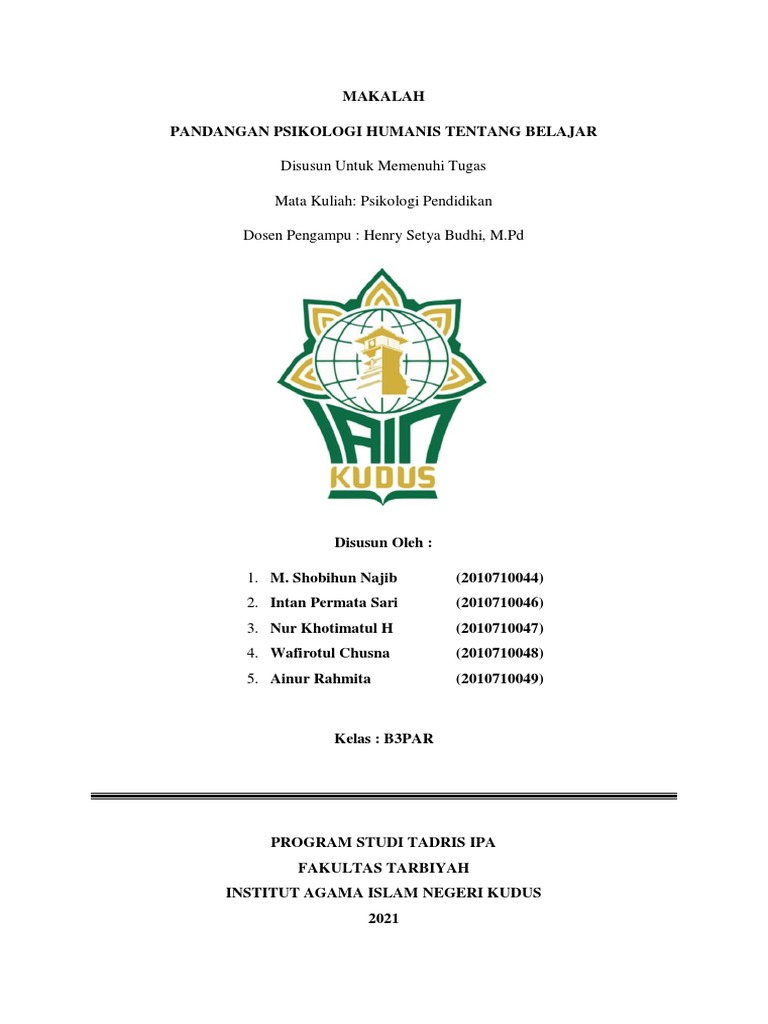 Psikologi Humanis dalam Pembelajaran | PDF