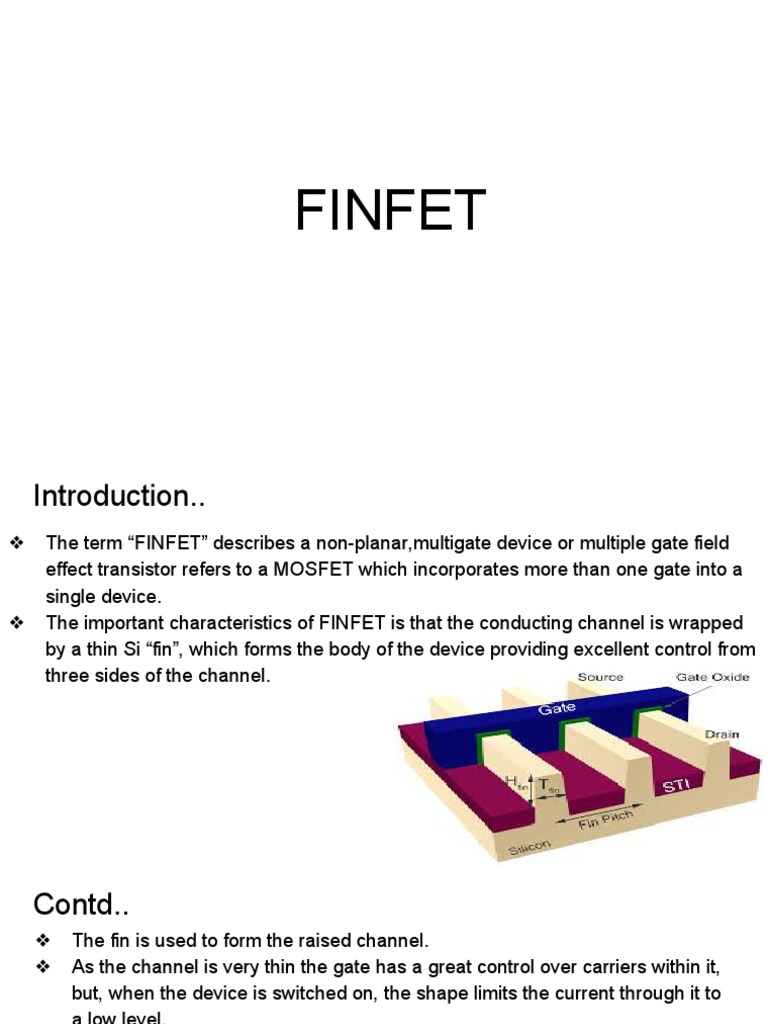 FINFET | PDF | Field Effect Transistor | Mosfet