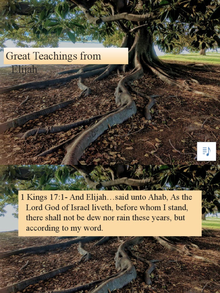 Great Teachings From Elijah | PDF | Elijah | Religious Belief And Doctrine