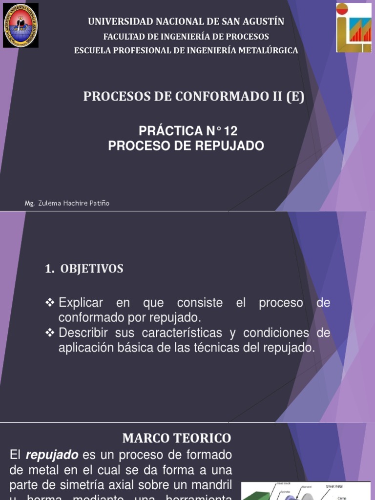 Practica #12 Proceso de Repujado | PDF | Mecanizado | Ingeniería mecánica