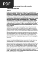 Online Voting System Problem Statement | PDF