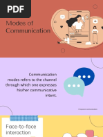 Modes of Communication Lesson 2 | PDF