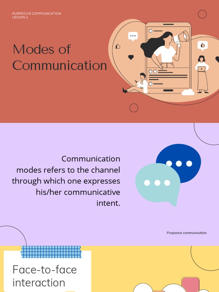 Modes of Communication Lesson 2 | PDF