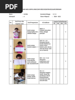 Contoh Penilaian Ceklis Harian | PDF | Karier & Perkembangan