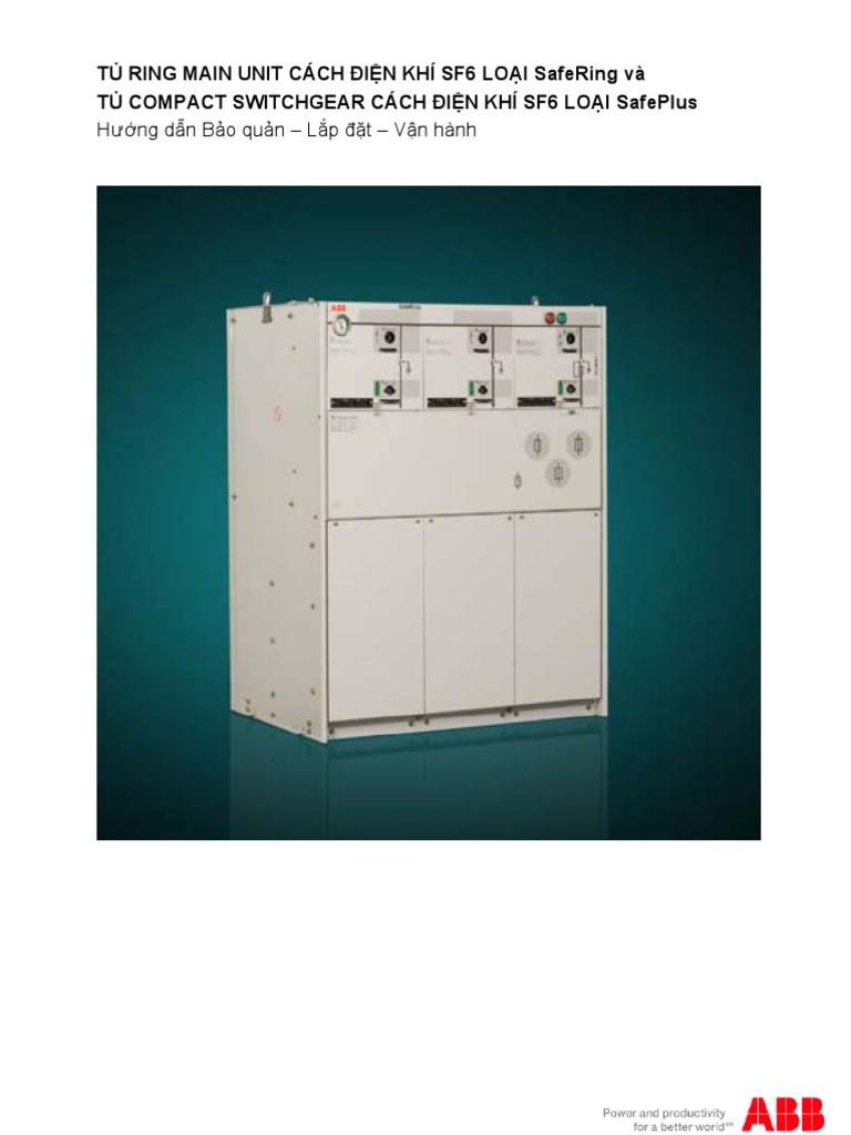 Hướng dẫn vận hành và lắp đặt tủ RMU SafeRing SafePlus | PDF