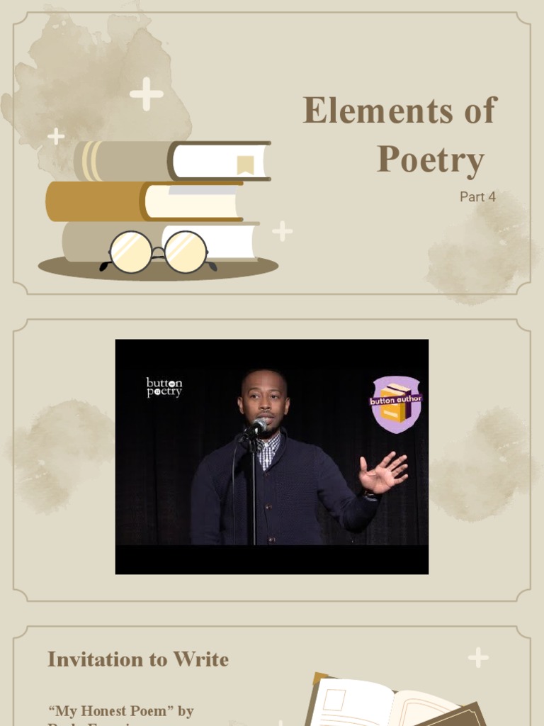 Elements of Poetry Tone Mini-Lesson | PDF | Language Arts & Discipline ...