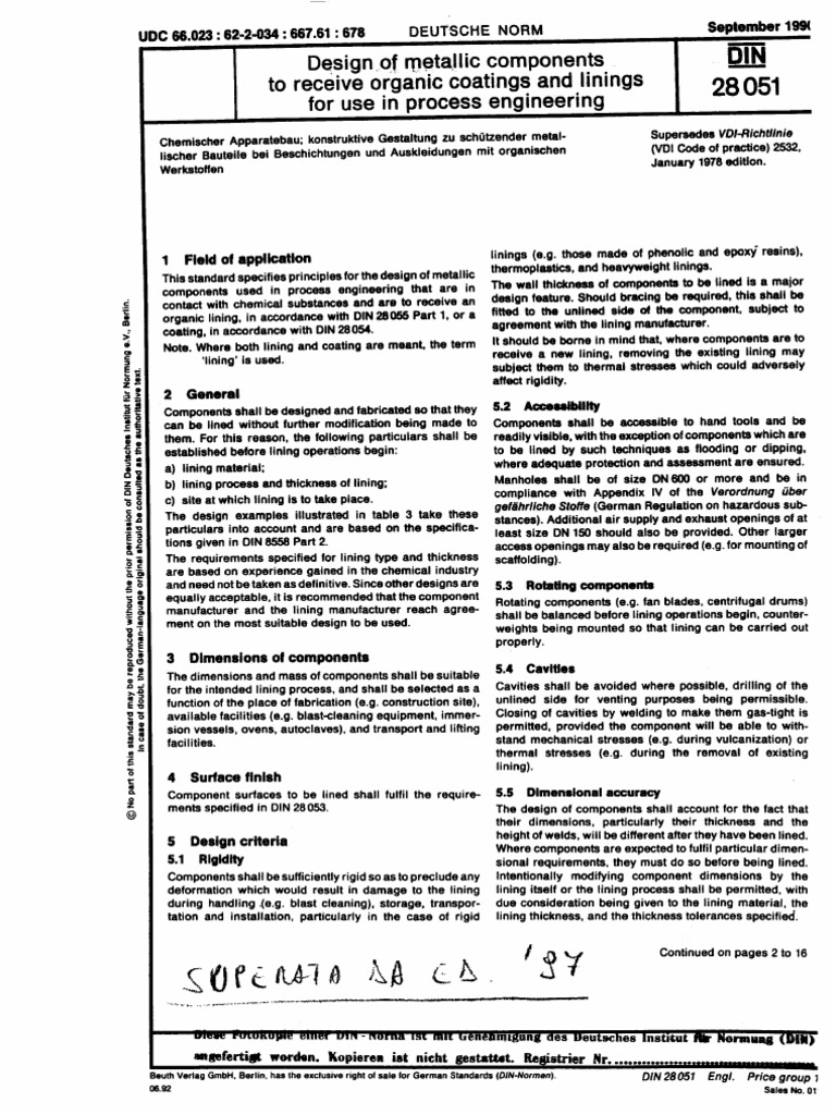 Din28051 - Organic Coatings | PDF