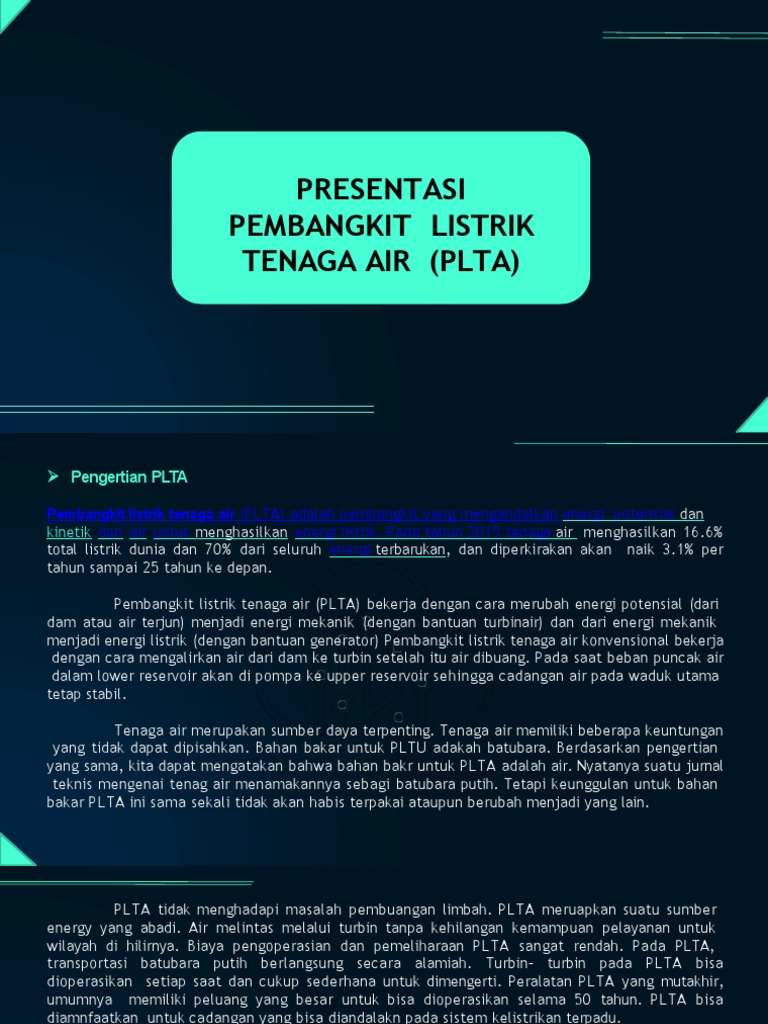 PLTA | PDF