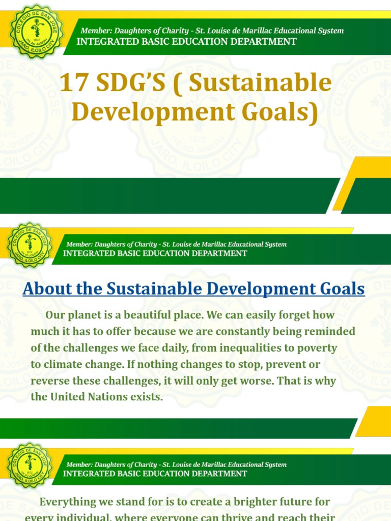 17 SDG'S (Sustainable Development Goals) | PDF | Sustainability ...