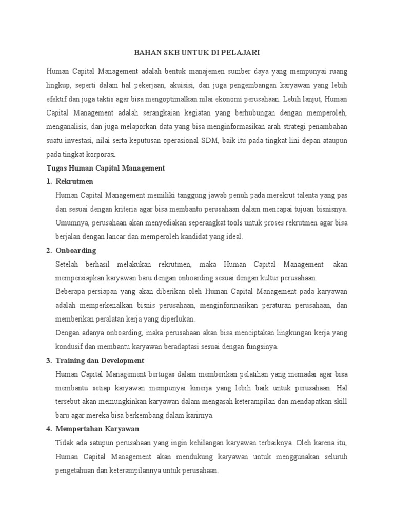 Bahan SKB Untuk Di Pelajari | PDF