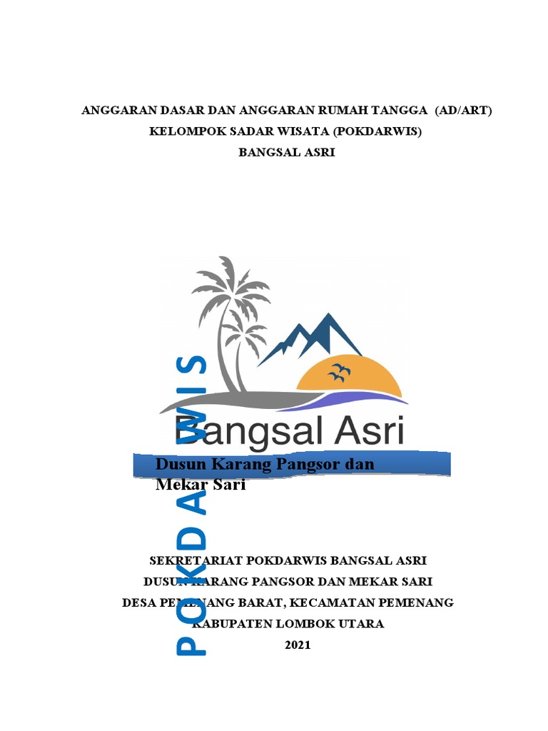 Ad Art Pokdarwis Bangsal Asri | PDF | Politik | Perjalanan