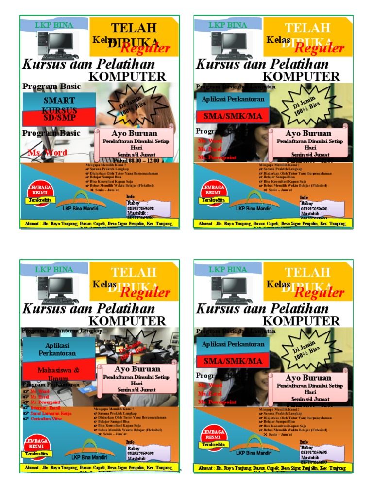 Brosur Komputer | PDF