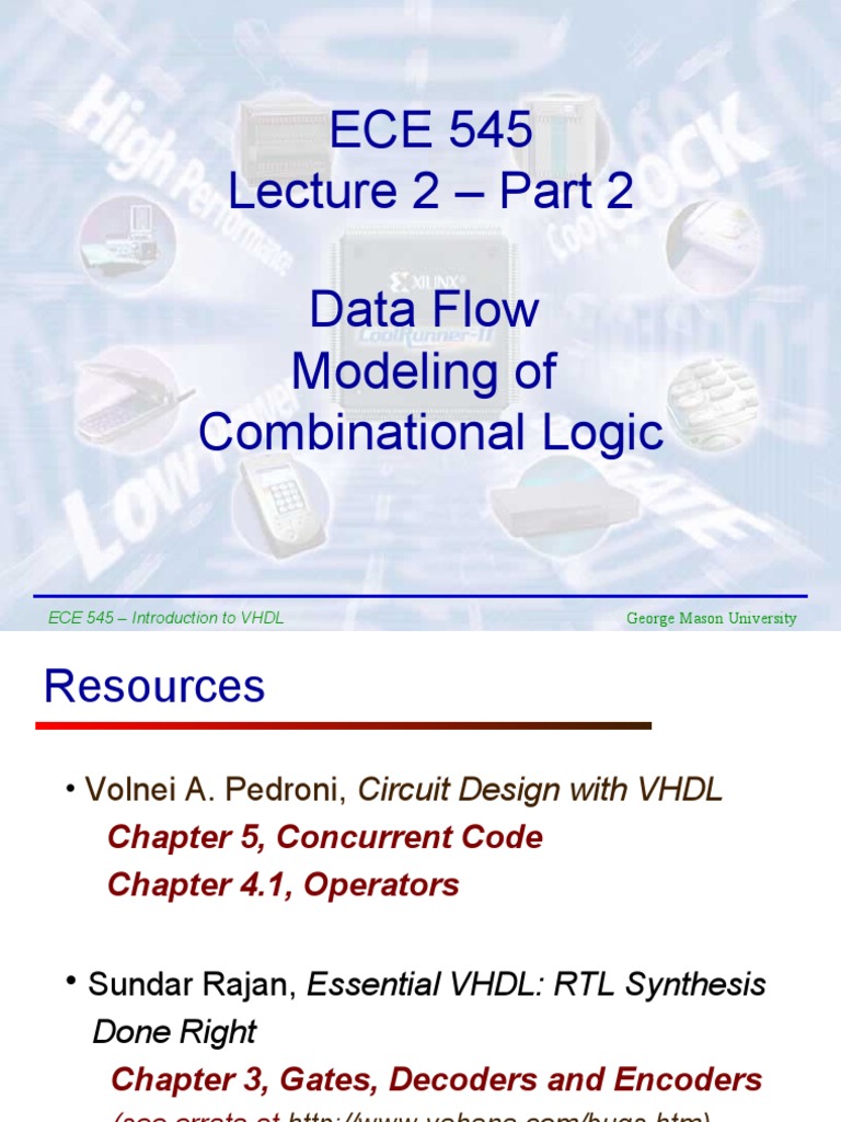 ECE 545 Lecture 2 - Part 2: ECE 545 - Introduction To VHDL | PDF | Vhdl | Electronic Engineering